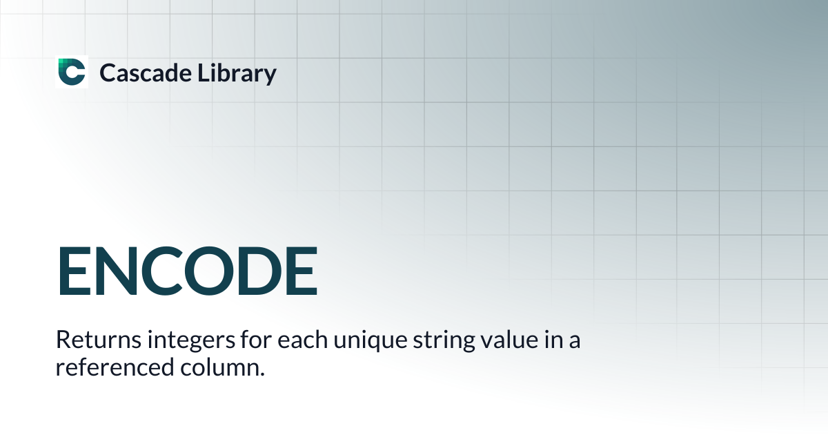 ENCODE | Cascade Library