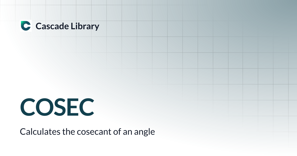 COSEC | Cascade Library