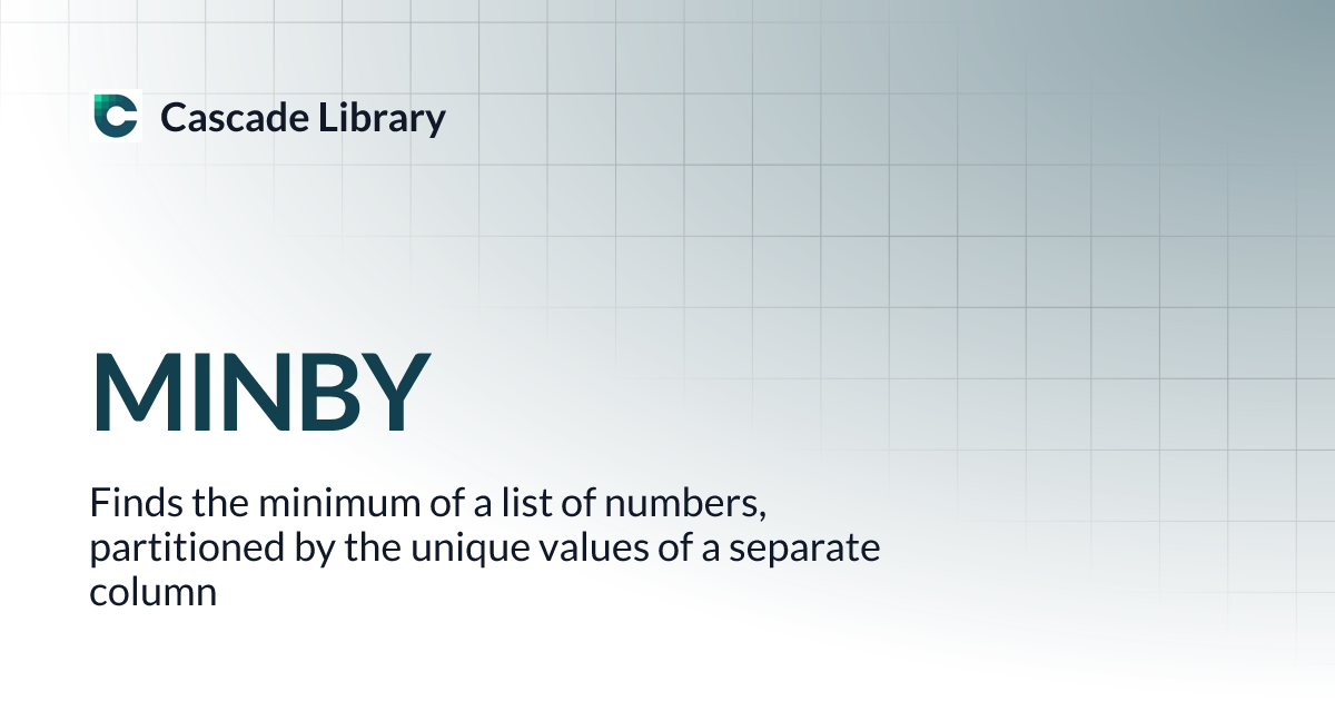 MINBY | Cascade Library